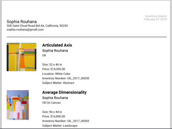 Thrive with Artwork Archive: Ten Reports to Level Up Your Art Business ...