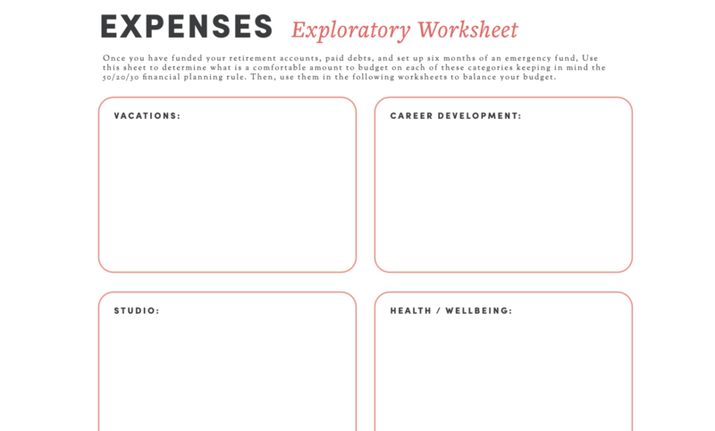 Build A Better Budget For Your Art Business Free Budgeting Worksheets 